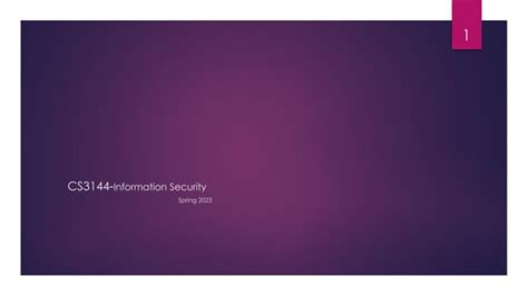 Intrusion Detection Systems Pedagogy Pptx