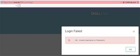 Networker Ad User Fails To Log In Through Vcui Interface But Succeeds