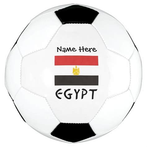 Egypt Egyptian Flag Personalized Soccer Ball Zazzle Soccer Ball