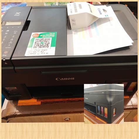 เครื่องพิมพ์อิ้งค์เจ็ท Canon G4010 หัวเสื่อมสภาพ หมึกออกไม่ครบ เปลี่ยนหัวพิมพ์ ไม่ฝีดกระ