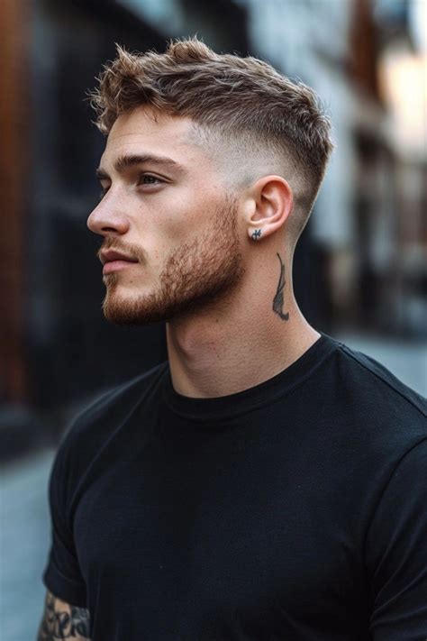 Hair Styles With Beard For Men With Taper Fade Tapered Fade Haircut
