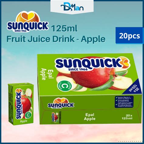 Sunquick Fruit Drink Orange Apple Berry Mix Mango 125ml X 20s Jus Mini Kotak Kecil Oren Epal