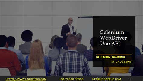 Selenium Webdriver Use Api