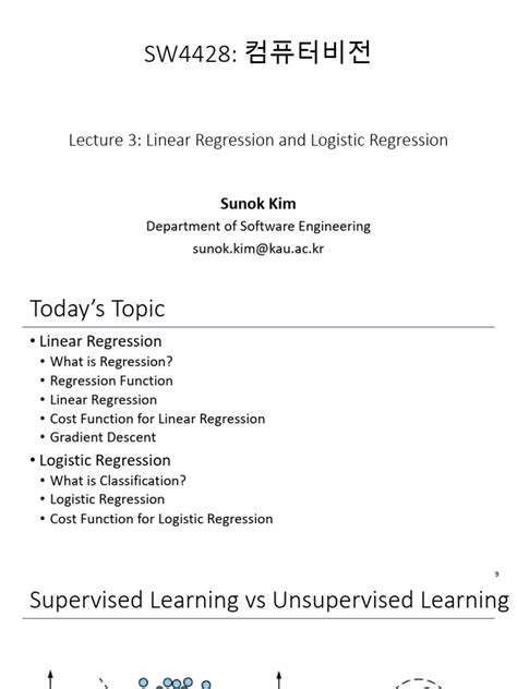 Lecture3 Linear Regression And Logistic Regression Pdf Dependent And Independent Variables