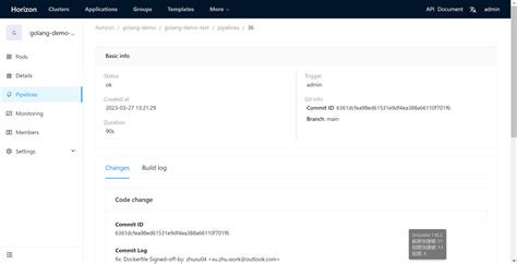 Detail Statistics Of Steps In Pipelinerun Page · Issue 109 · Horizoncdhorizon · Github
