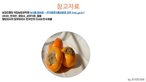 단감 혈당지수 당지수 당부하지수 Gi Gl 당뇨