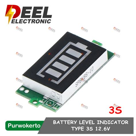 Battery Level Indicator Module 3s 12v Led Power Level Battery Accu Lazada Indonesia