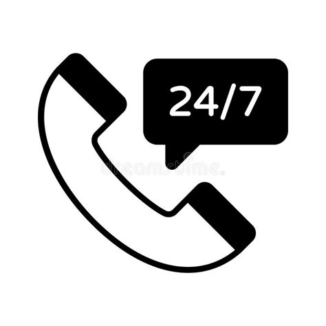 Support Service Icon Customer Consultation Vector Call Center Helpline Hotline Stock Vector