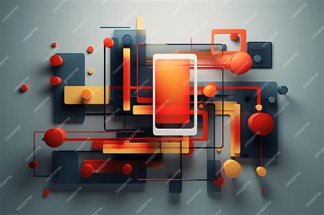 Premium Photo Abstract 3d Rectangular Wallpaper Architectural Design