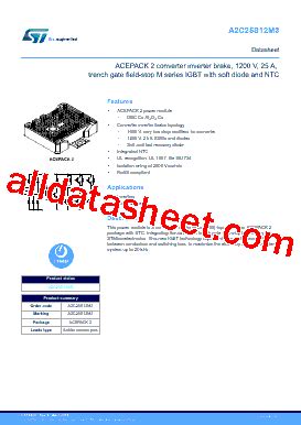 A2C25S12M3 Datasheet(PDF) - STMicroelectronics