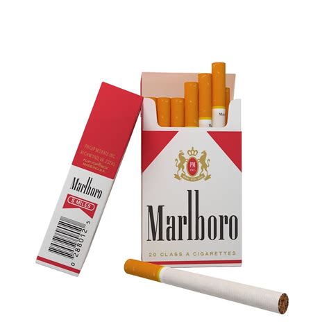 Marlboro Cigarette Pack V2 3d Model Max Obj C4d