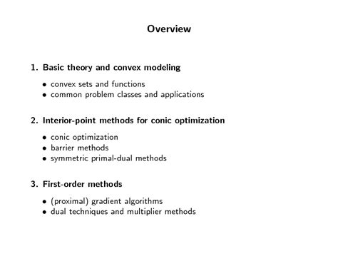 Convex Optimization Lieven Vandenberghe MLSS Kyoto Slides Yosinski Com