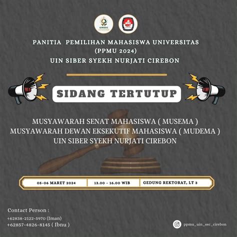 Ketua Ppmu Ungkap Alasan Mengapa Sidang Tertutup Dan Dema Belum Lpj