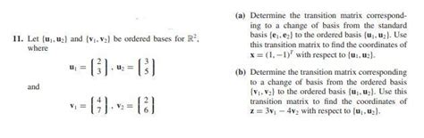 Solved A Determine The Transition Matrix Corresponding To Chegg