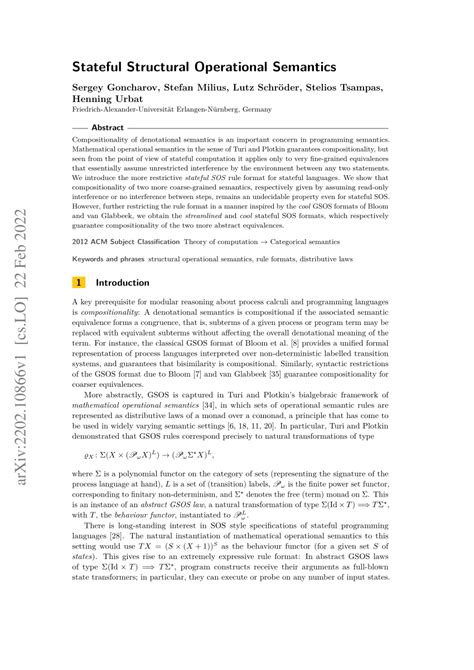 pdf stateful structural operational semantics
