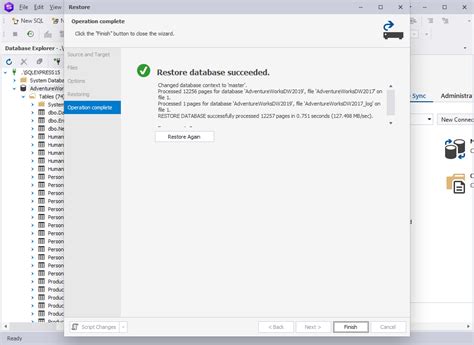 Restore A Database