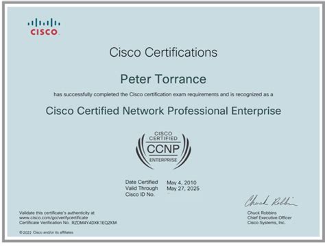 Peter Torrance On Linkedin Satisfied To Have Completed My Ccnp Enterprise Recertification With The