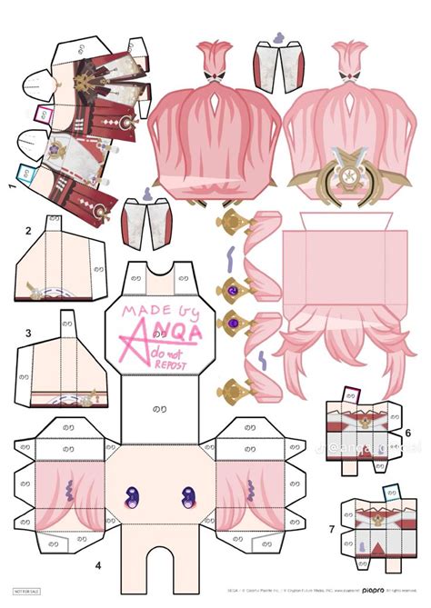 Yae Miko Papercraft