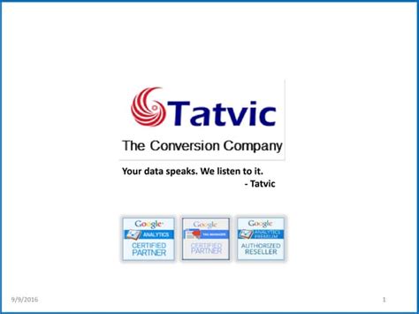 Tatvic And Digital Analytics Ppt