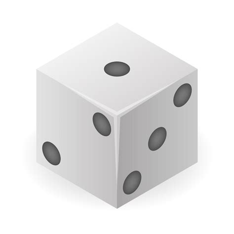 Premium Vector White Dice Icon Isometric Of White Dice Vector Icon For Web Design Isolated On