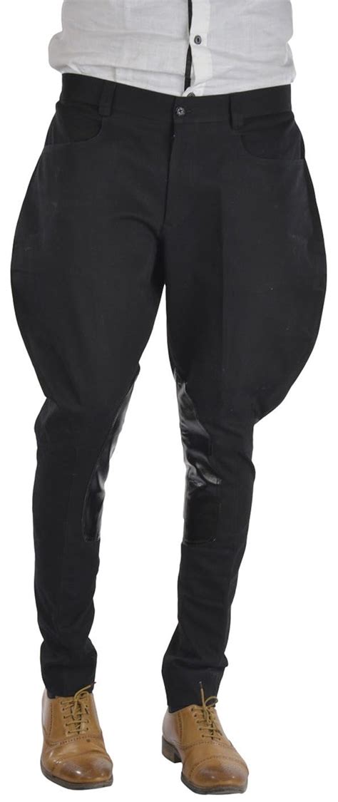 Abhipri Men S Cotton Baggy Breeches Pant Abh Black Amazon In