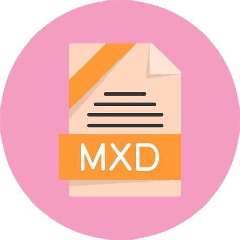 Mxd Format Flat Circle Style Icon 54682296 Vector Art At Vecteezy