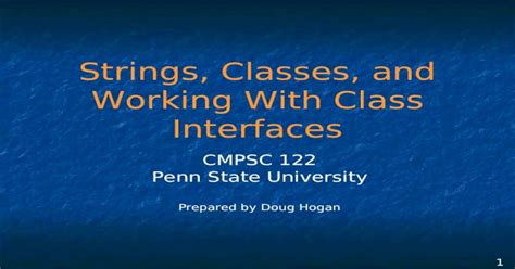 ppt strings classes and working with class interfaces dokumen tips