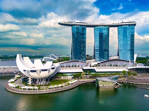 Marina Bay Sands And Artscience Museum In Singapore Editorial Photo