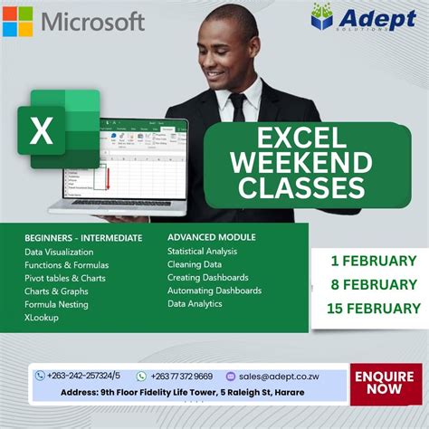 Exceltraining Weekendclasses Dataanalysis Datavisualization