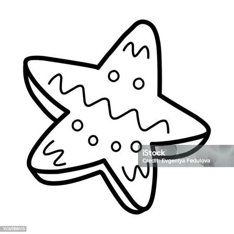 낙서 크리스마스 쿠키 크리스마스 진저 브레드 스타의 채색 크리스마스 진저 브레드 패턴과 장식이있는 달콤한 휴일 쿠키 0명에 대한 스톡 벡터 아트 및 기타 이미지 Istock