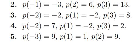 Solved Problem I Find A Quadratic Polynomial P X Satisfying Chegg Com