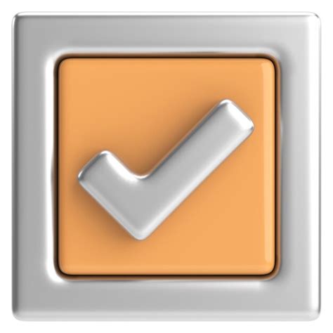 Premium Photo 3d Checkbox Check Mark 3d Illustration