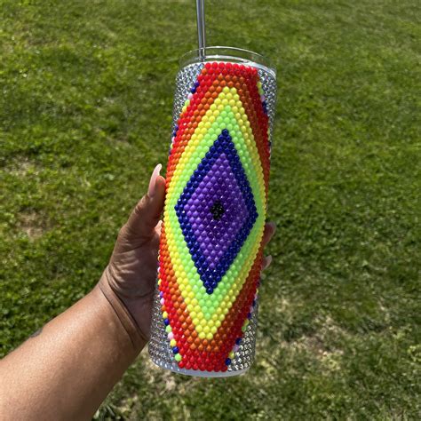 Rhinestone Tumbler 20oz Bling Cup Inspire Uplift