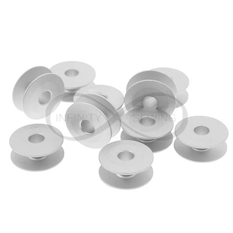 Small Capacity Aluminum Bobbins For Lockstitch Industrial Sewing