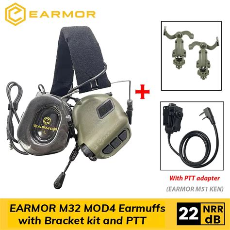 Earmor M32 Mod4 Shooting Earmuffs Tactical Noise Reduction Headset With