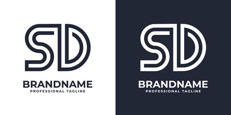 Simple Sd Monogram Logo Suitable For Any Business With Sd Or Ds