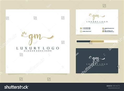 Feminine Gm Initials Logo Collection Business Stock Vector Royalty Free 1994146175 Shutterstock