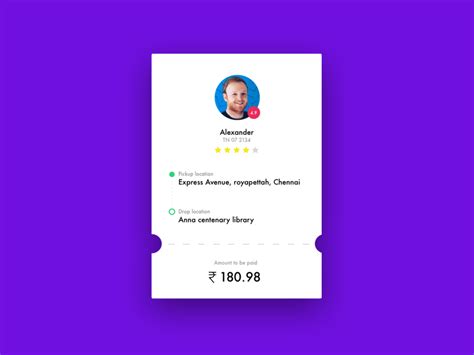 Trip Amount Card Design By Srinivas Dhotre