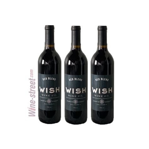 3 Bottles Wish Wine Estate Red Blend Mendocino Ca 20 Off Wine