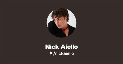 Nick Aiello Official Tiktok Instagram Linktree