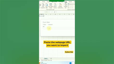 Import Data From Web Ms Excel Msexcel Exceltricks Excel Video Tutorial Excelguide