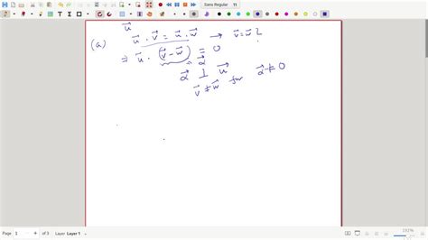 SOLVED Let 𝐮 be a nonzero vector a Show that 𝐮 𝐯 𝐮 𝐰 does not Numerade