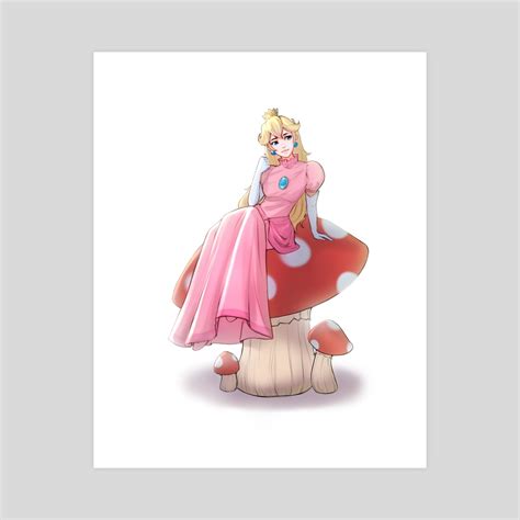 Princess Peach An Art Print By Charlotte Hugo Inprnt