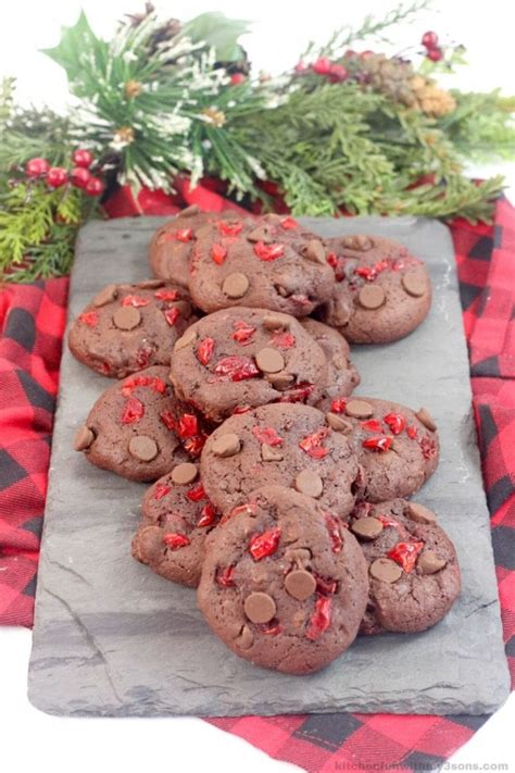 Black Forest Chocolate Cherry Cookies Kitchen Fun With My 3 Sons