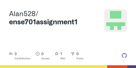 Github Alan528ense701assignment1