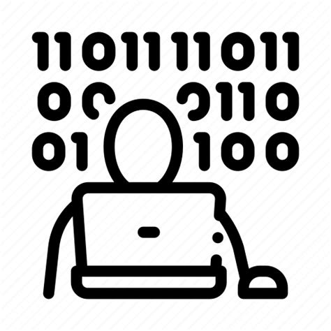 Binary Business Code Coding Developer Development Hackathon Icon
