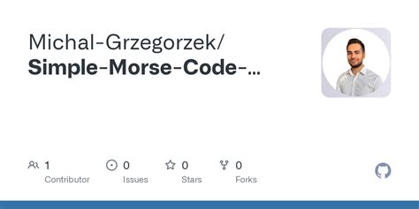Github Michal Grzegorzeksimple Morse Code Converter With Interface