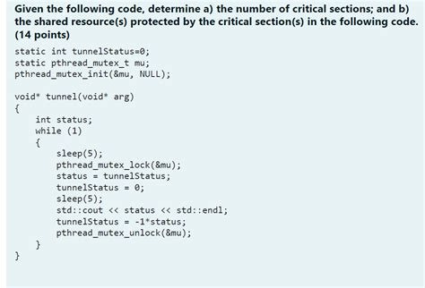 Solved Given The Following Code Determine A The Number Of Chegg