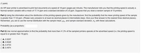 Solved An Hp Laser Printer Is Advertised To Print Text Chegg Com