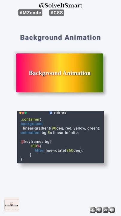 🔥 Background Animation Css Solve It Smart Youtube